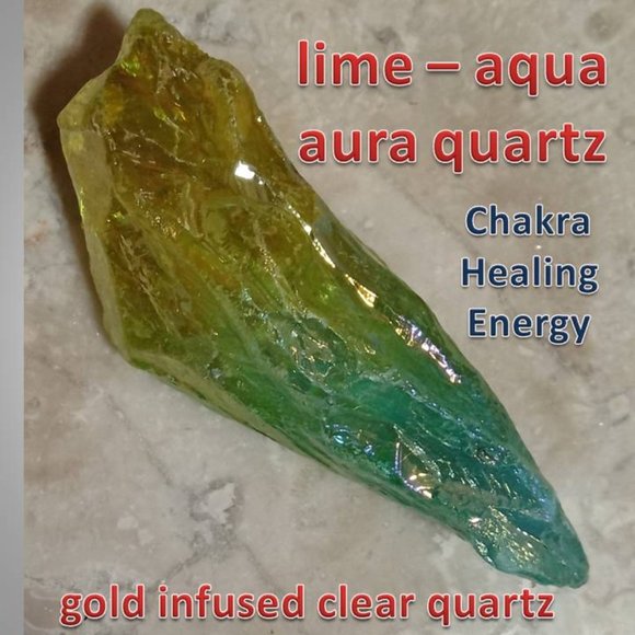 Bath & Body | Last Day Lime Aura Quartz Crystal Stone Rock Point Gold ...
